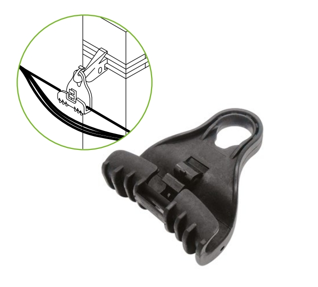 Electric Line Fitting Suspension Plastic Cable Clamp