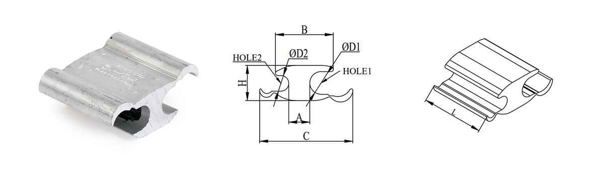 Heavy Duty H Type Aluminium Parallel Groove Clamp - SUNJ
